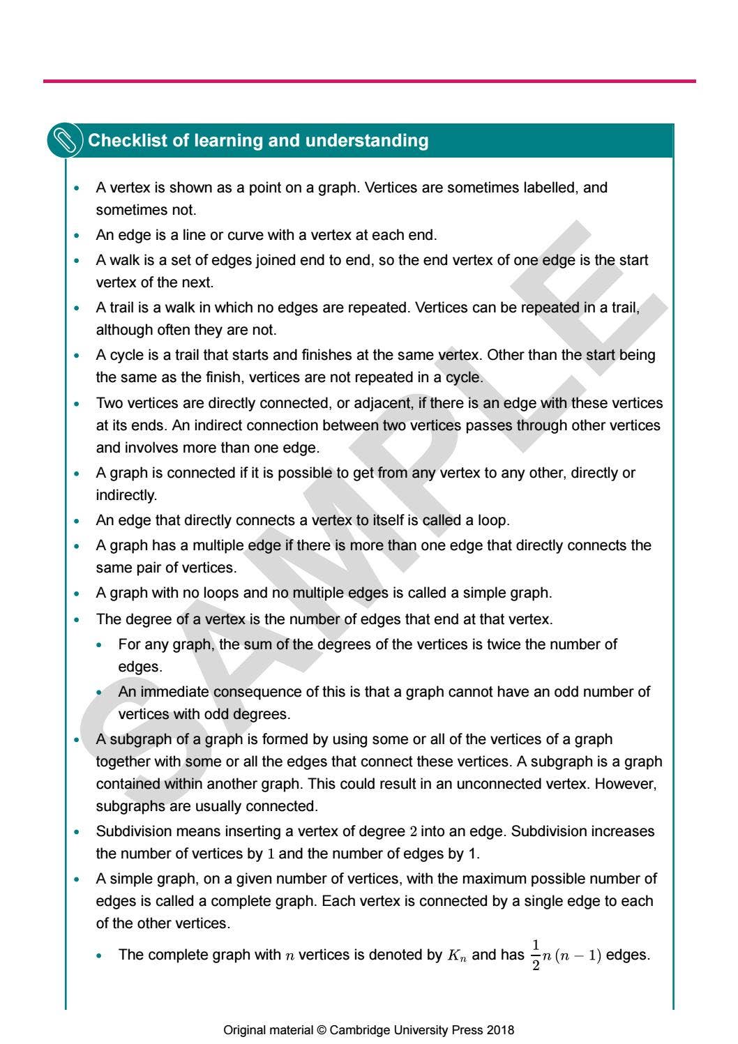AQA Further Maths Discrete Sample by Cambridge International Education ...