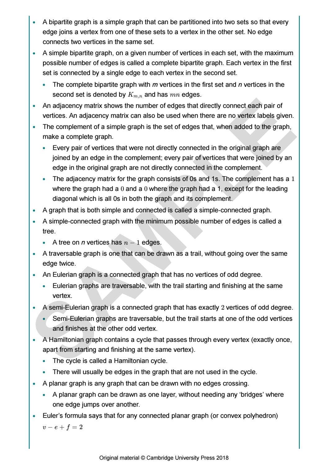 AQA Further Maths Discrete Sample by Cambridge International Education ...
