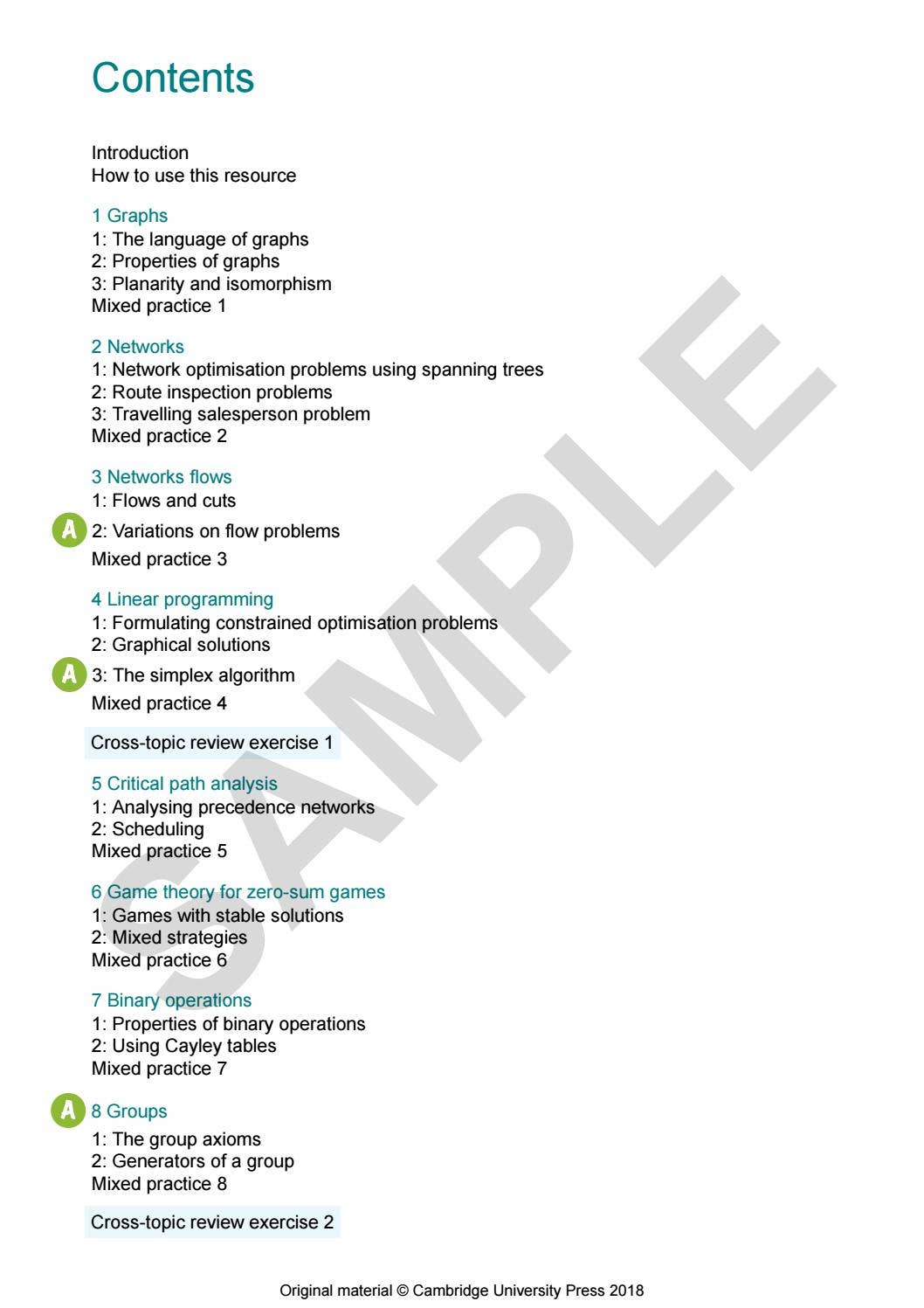 AQA Further Maths Discrete Sample by Cambridge International Education ...