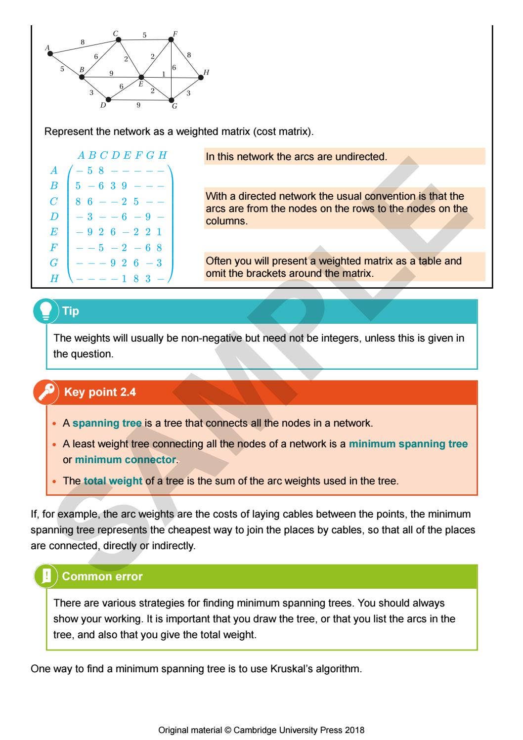 AQA Further Maths Discrete Sample by Cambridge International Education ...