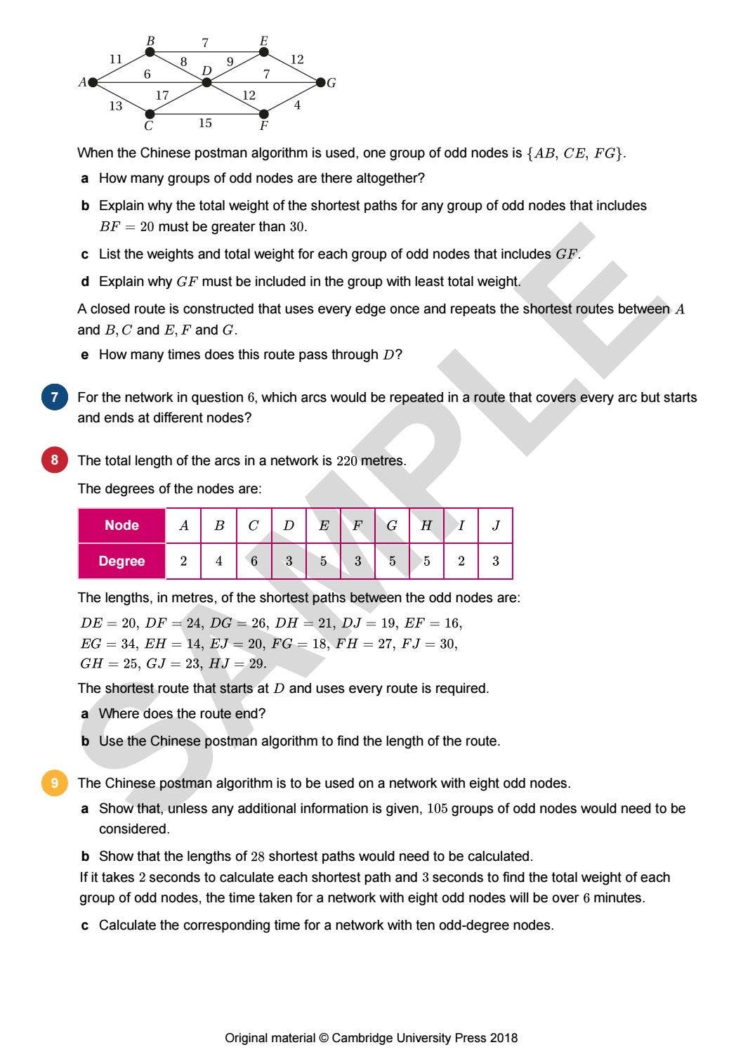 AQA Further Maths Discrete Sample by Cambridge International Education ...