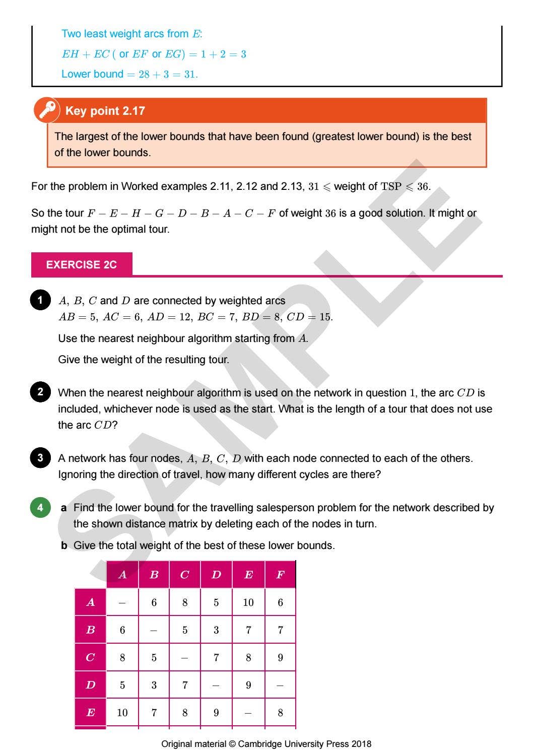 AQA Further Maths Discrete Sample by Cambridge International Education ...