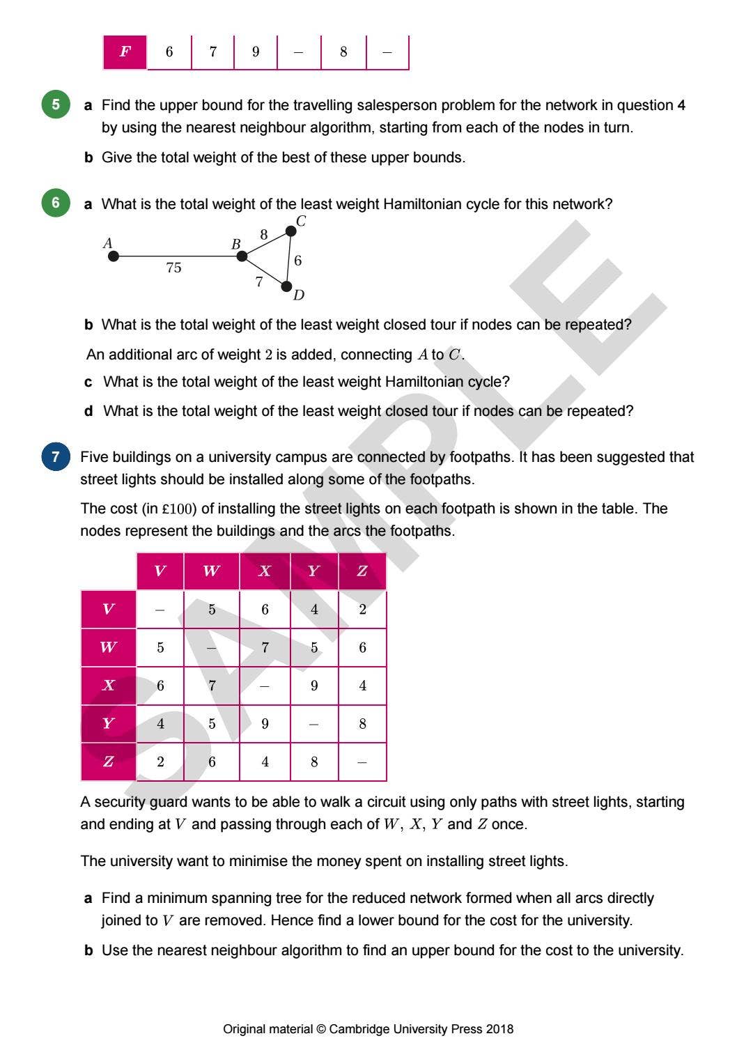 AQA Further Maths Discrete Sample by Cambridge International Education ...