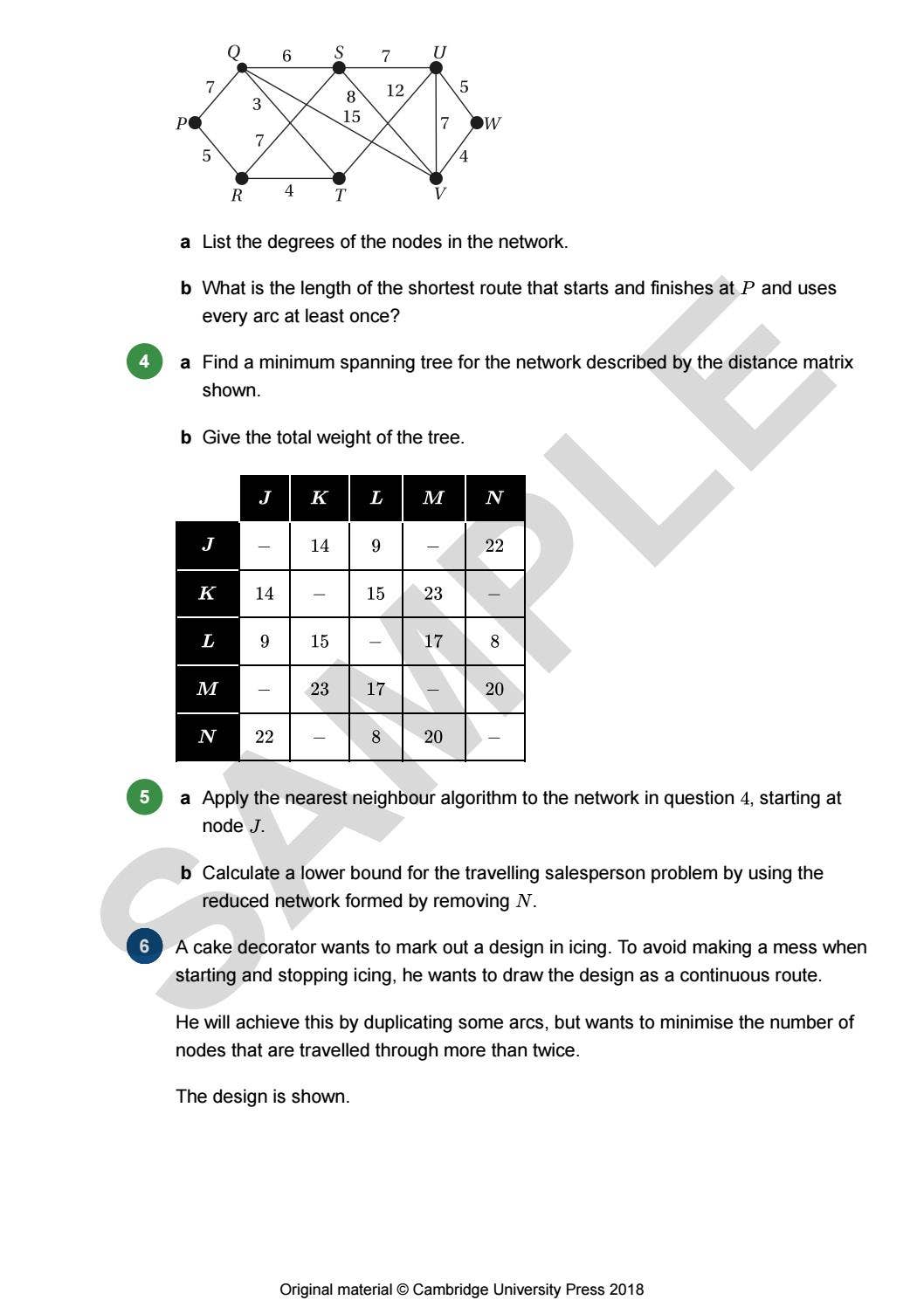 AQA Further Maths Discrete Sample by Cambridge International Education ...