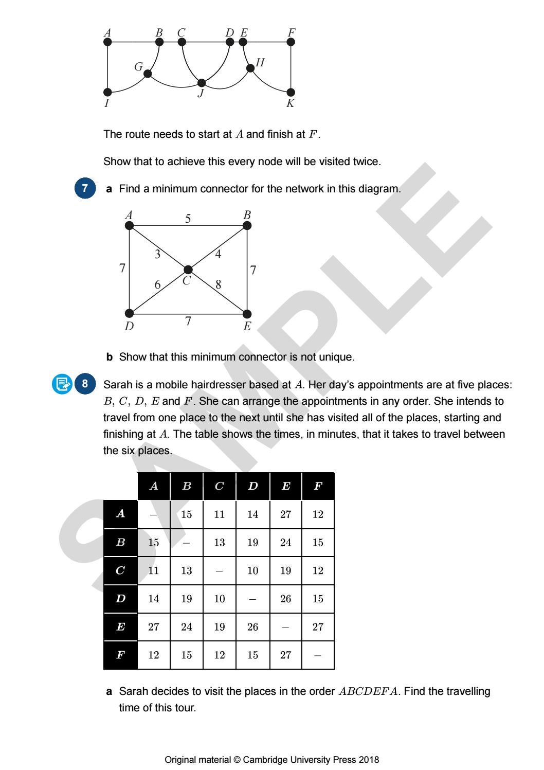 AQA Further Maths Discrete Sample by Cambridge University Press ...