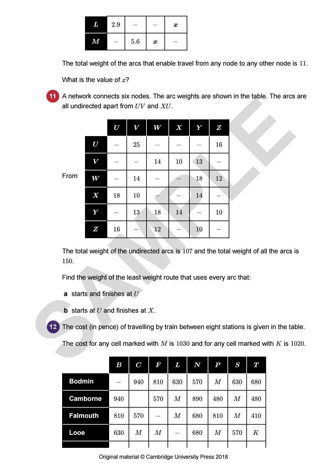 AQA Further Maths Discrete Sample by Cambridge International Education ...