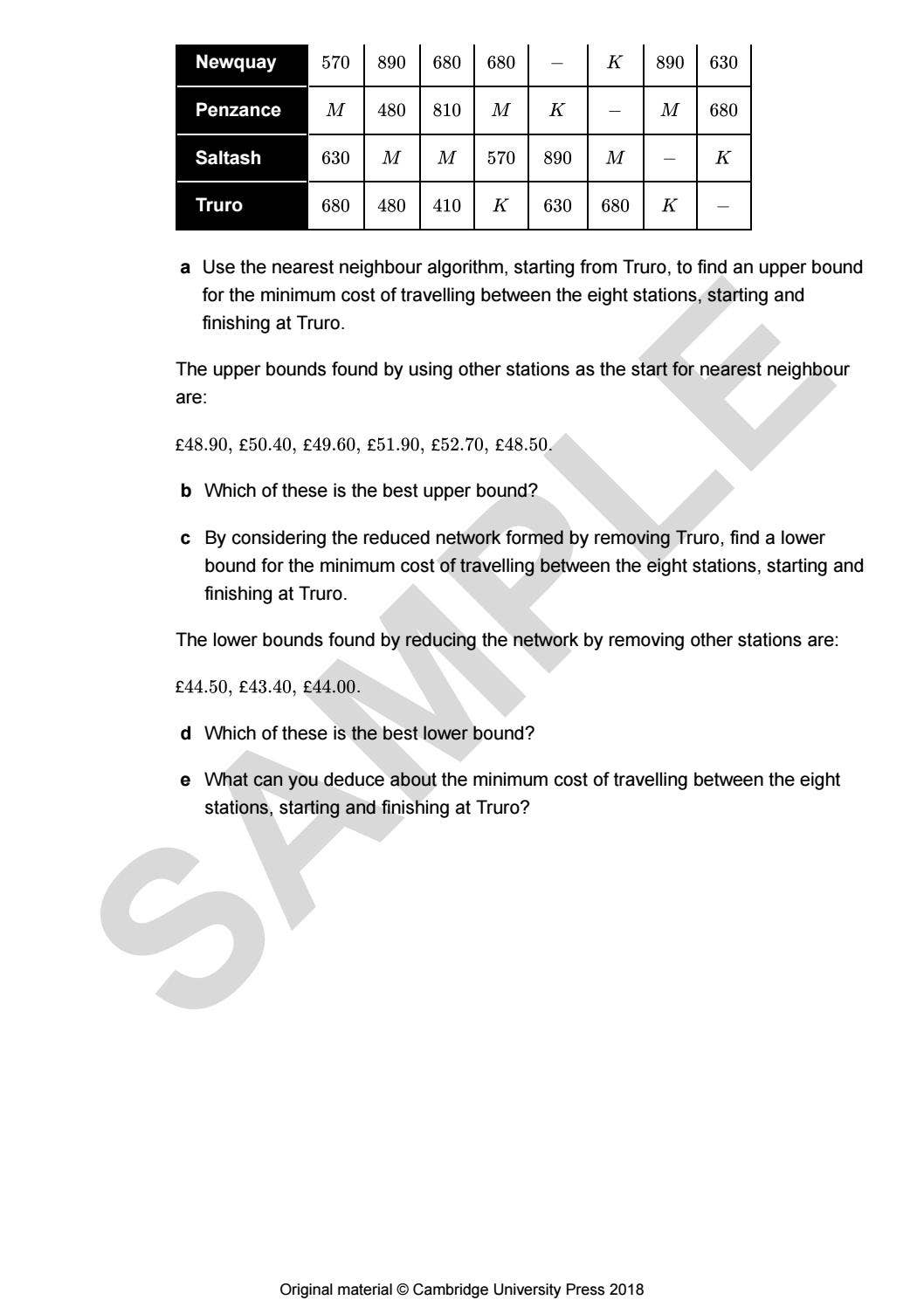 AQA Further Maths Discrete Sample by Cambridge International Education ...