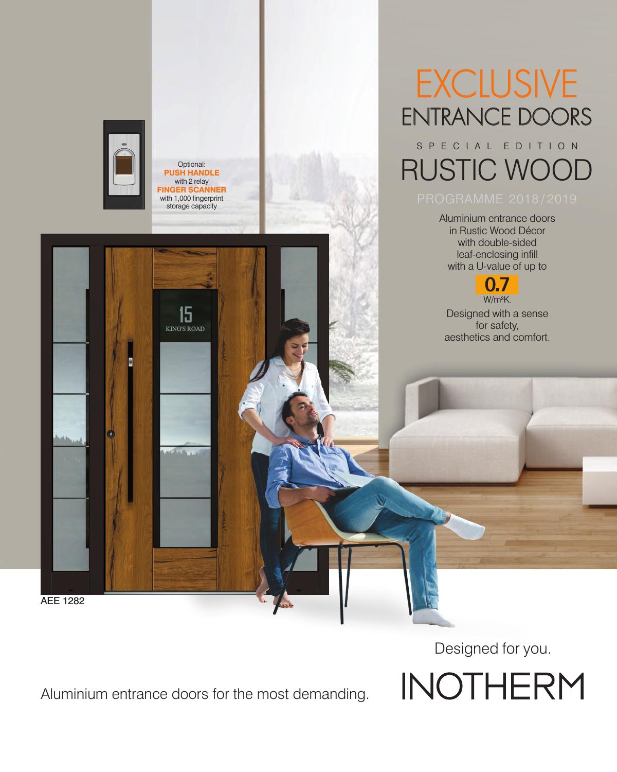 INOTHERM aluminium entrance doors - RUSTIC WOOD by INOTHERM aluminium ...