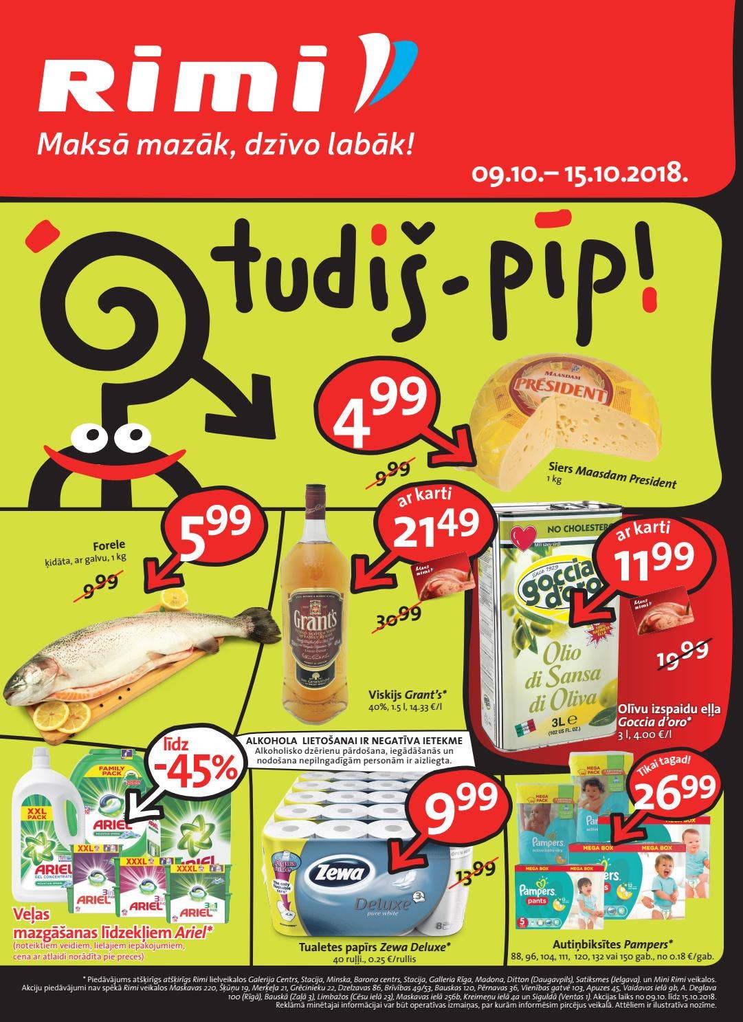 Rimi Tudis Pip 09.10.-15.10.2018. by Rimi - Issuu