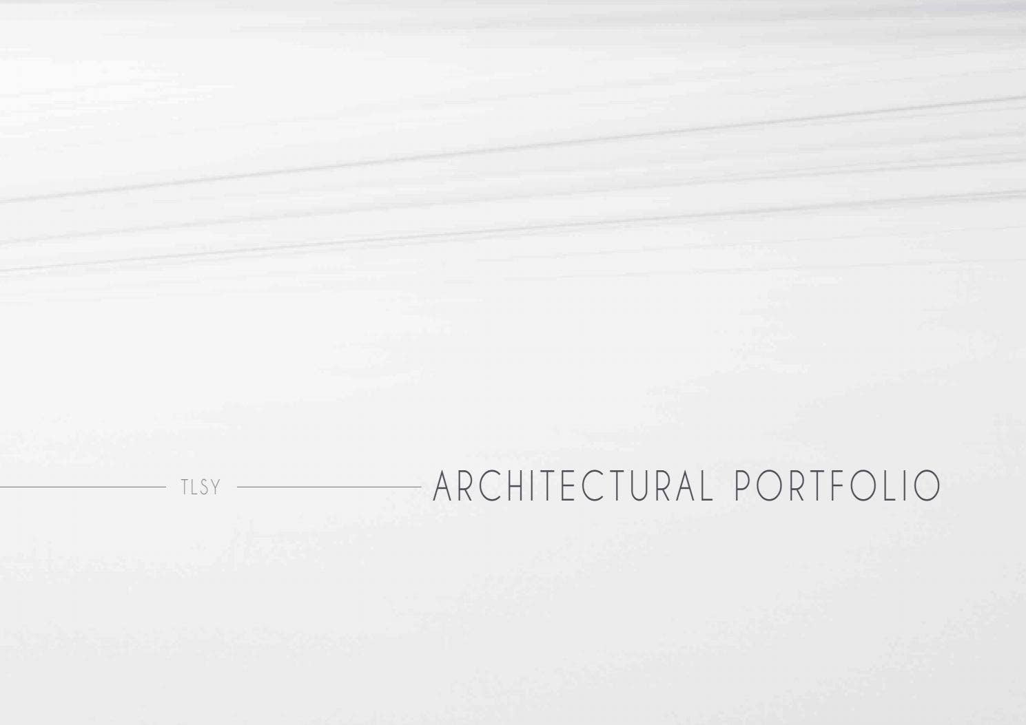 2018 ArchiPortfolio by Tony Lau - Issuu