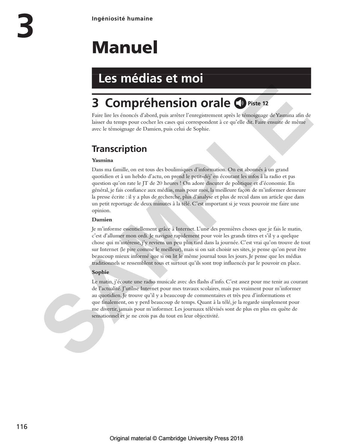 French B for the IB Diploma Teacher's Resources by Cambridge ...