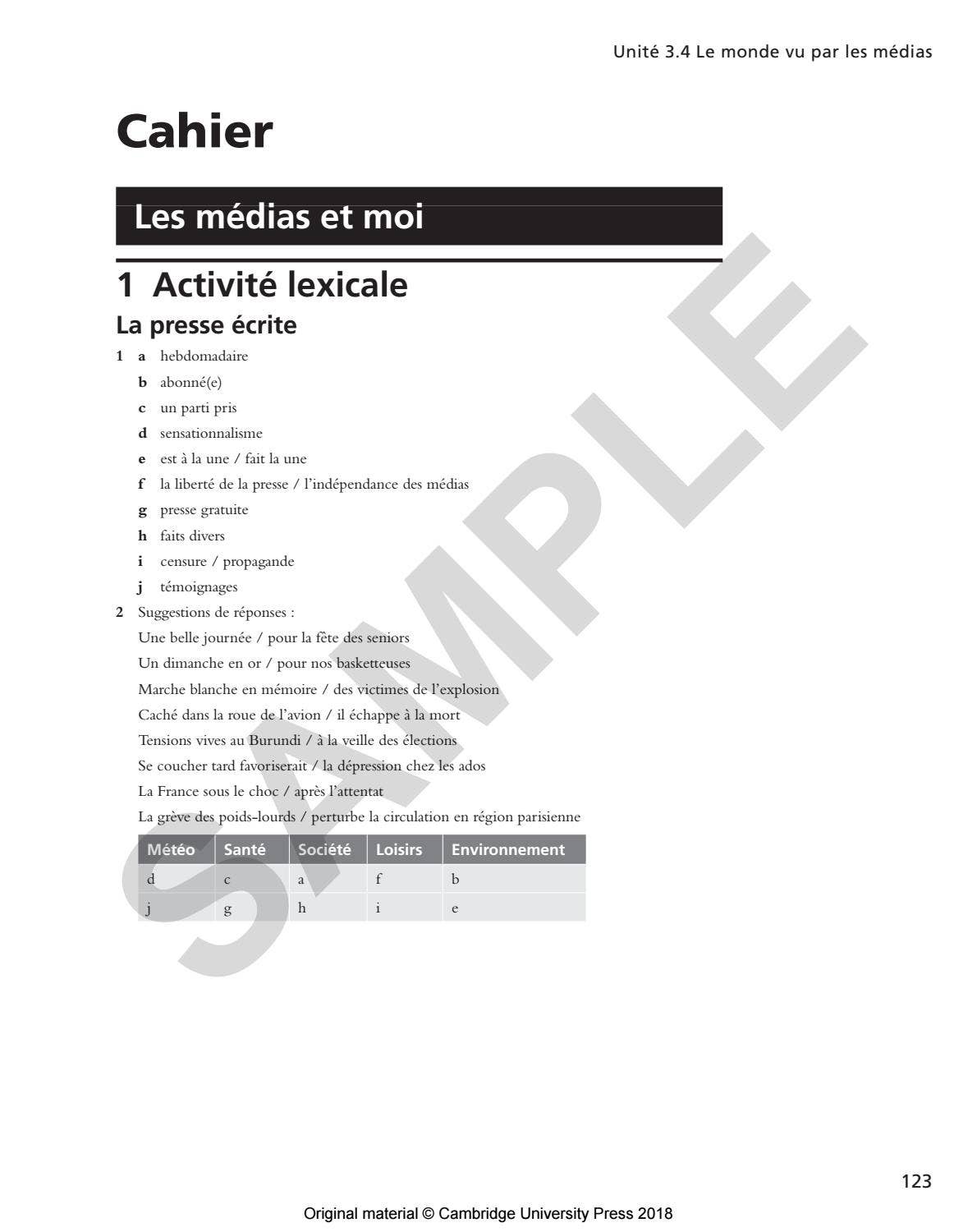 French B for the IB Diploma Teacher's Resources by Cambridge ...