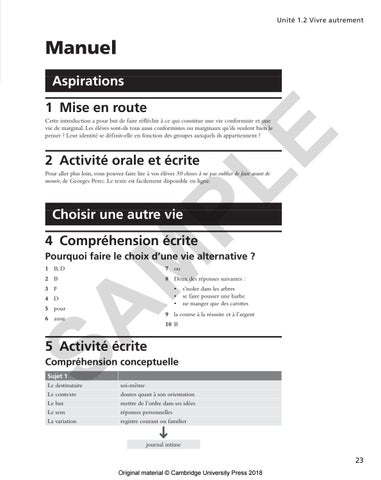 French B for the IB Diploma Teacher's Resources by Cambridge ...