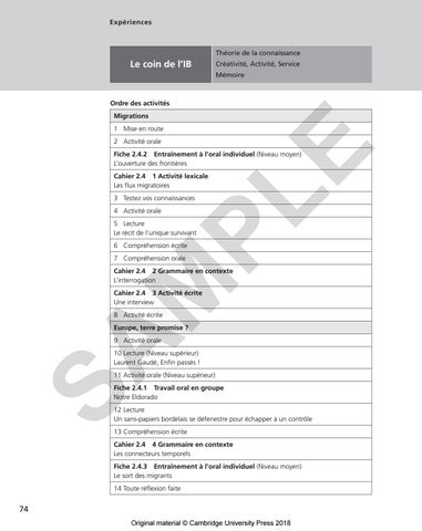 French B for the IB Diploma Teacher's Resources by Cambridge ...