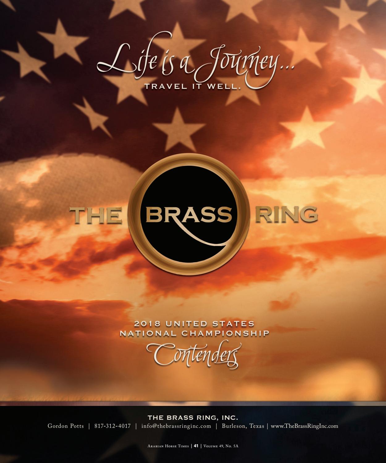The Brass Ring 2018, published in Arabian Horse Times by Arabian Horse Times - Issuu