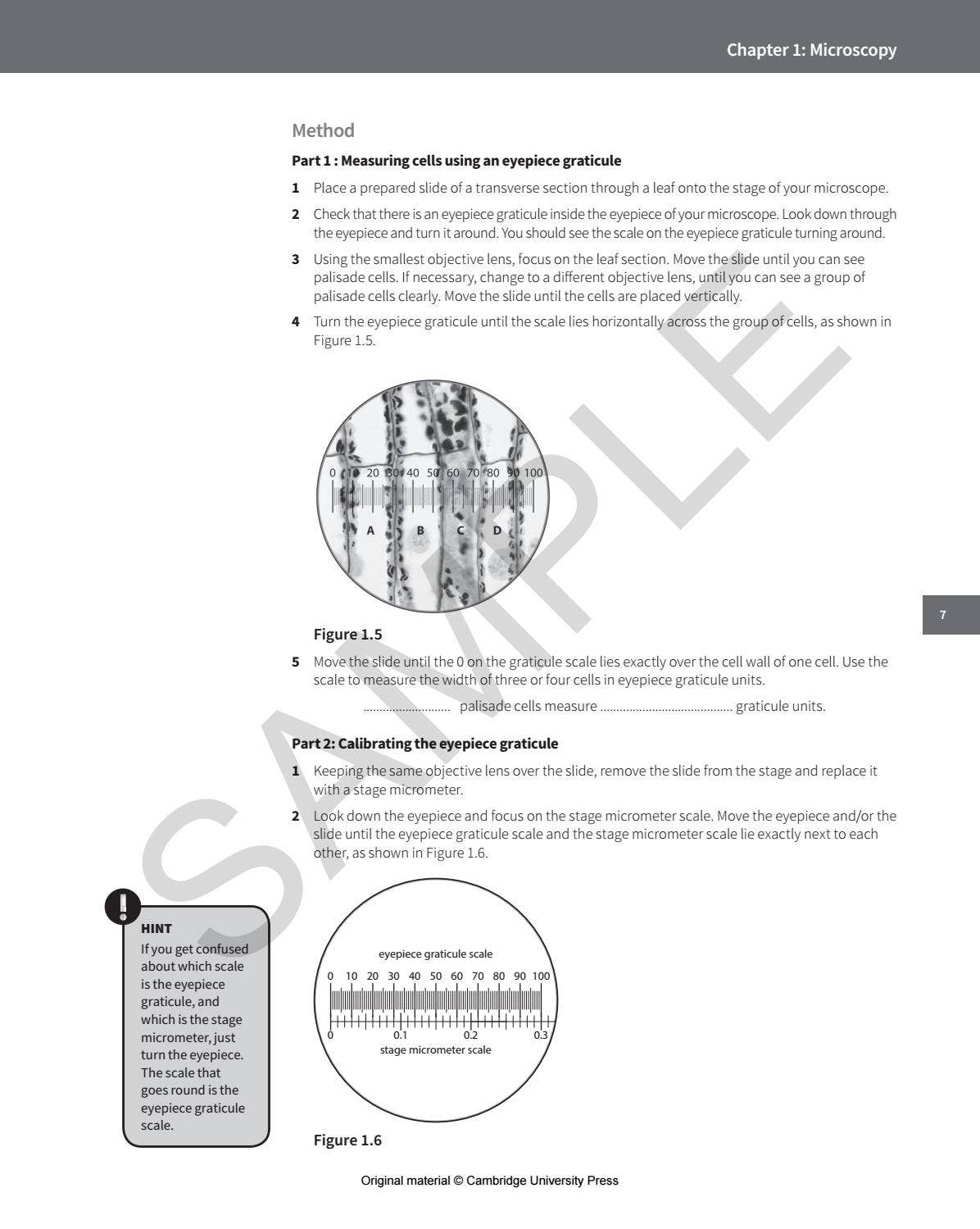 Cambridge International AS & A Level Biology Practical workbook Sample ...