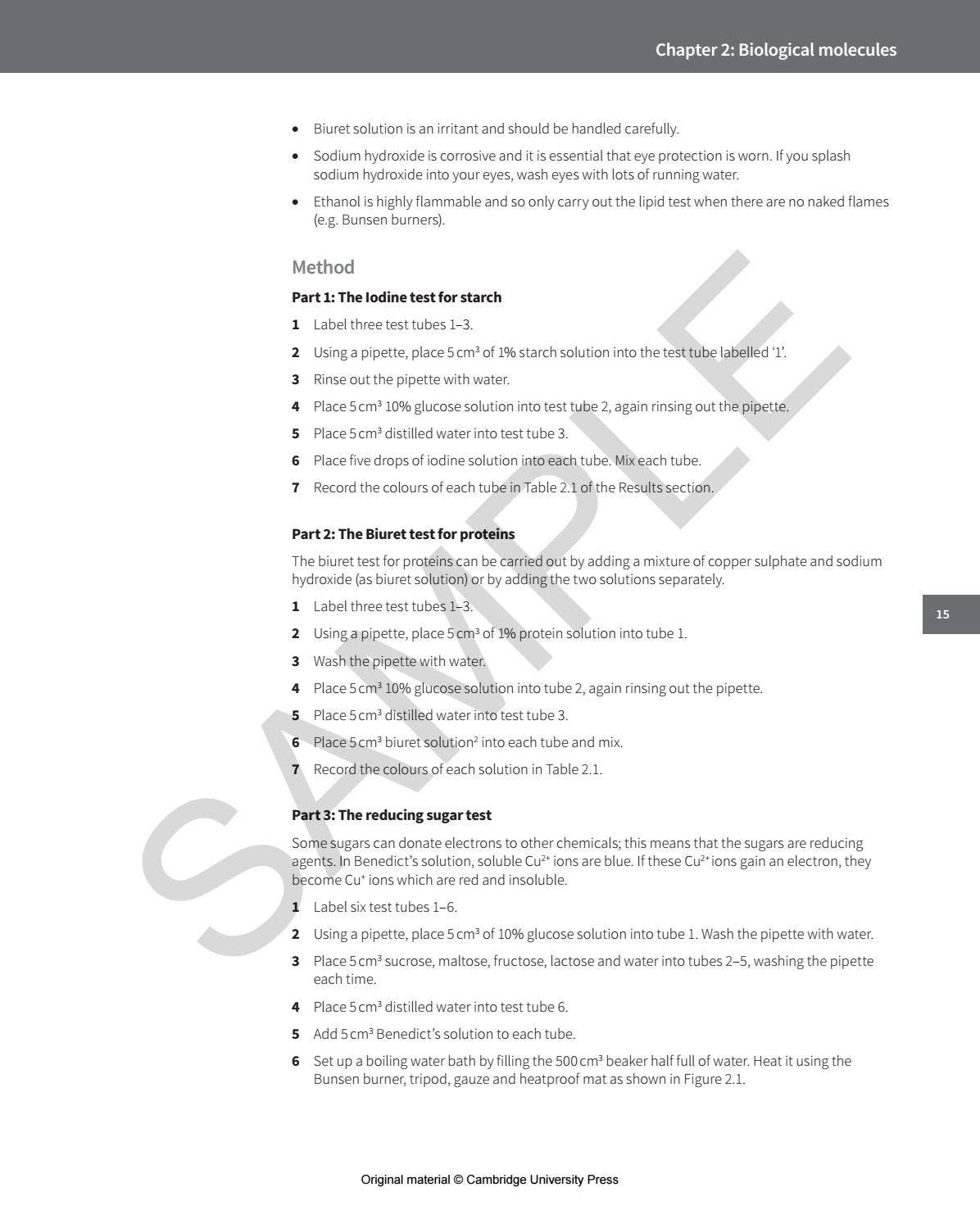 Cambridge International AS & A Level Biology Practical workbook Sample ...