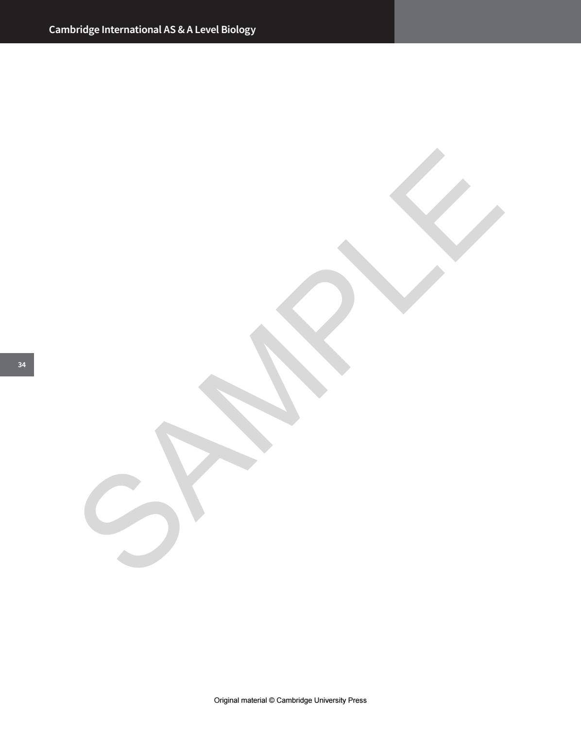 Cambridge International AS & A Level Biology Practical workbook Sample ...
