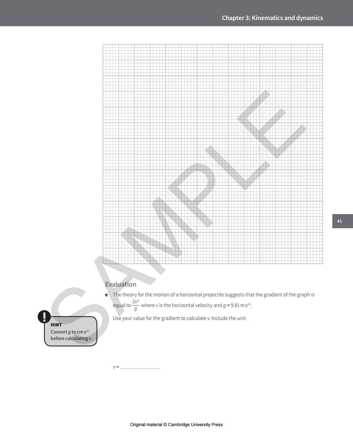 Cambridge International AS & A Level Physics Practical workbook Sample ...
