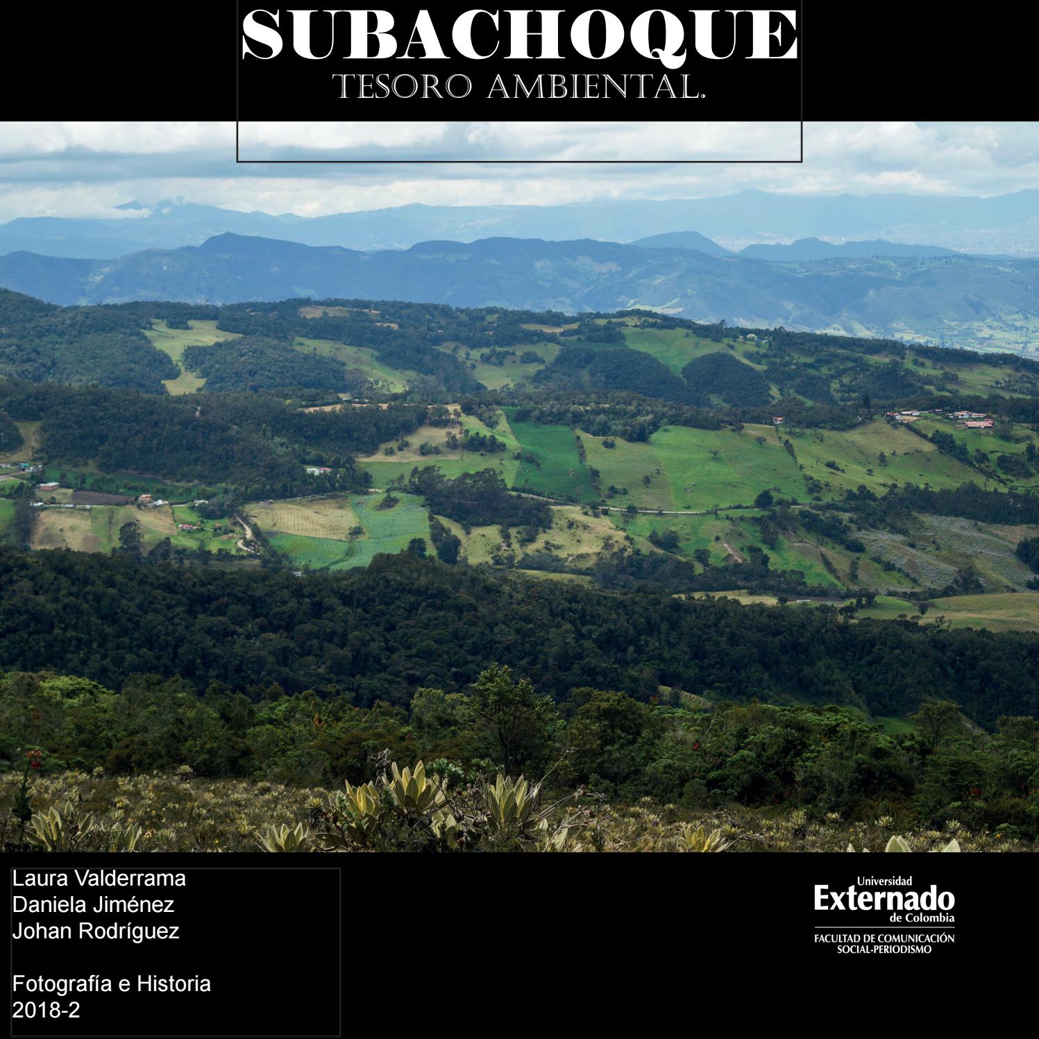 subachoque tesoro ambiental by Fotoexternado - Issuu