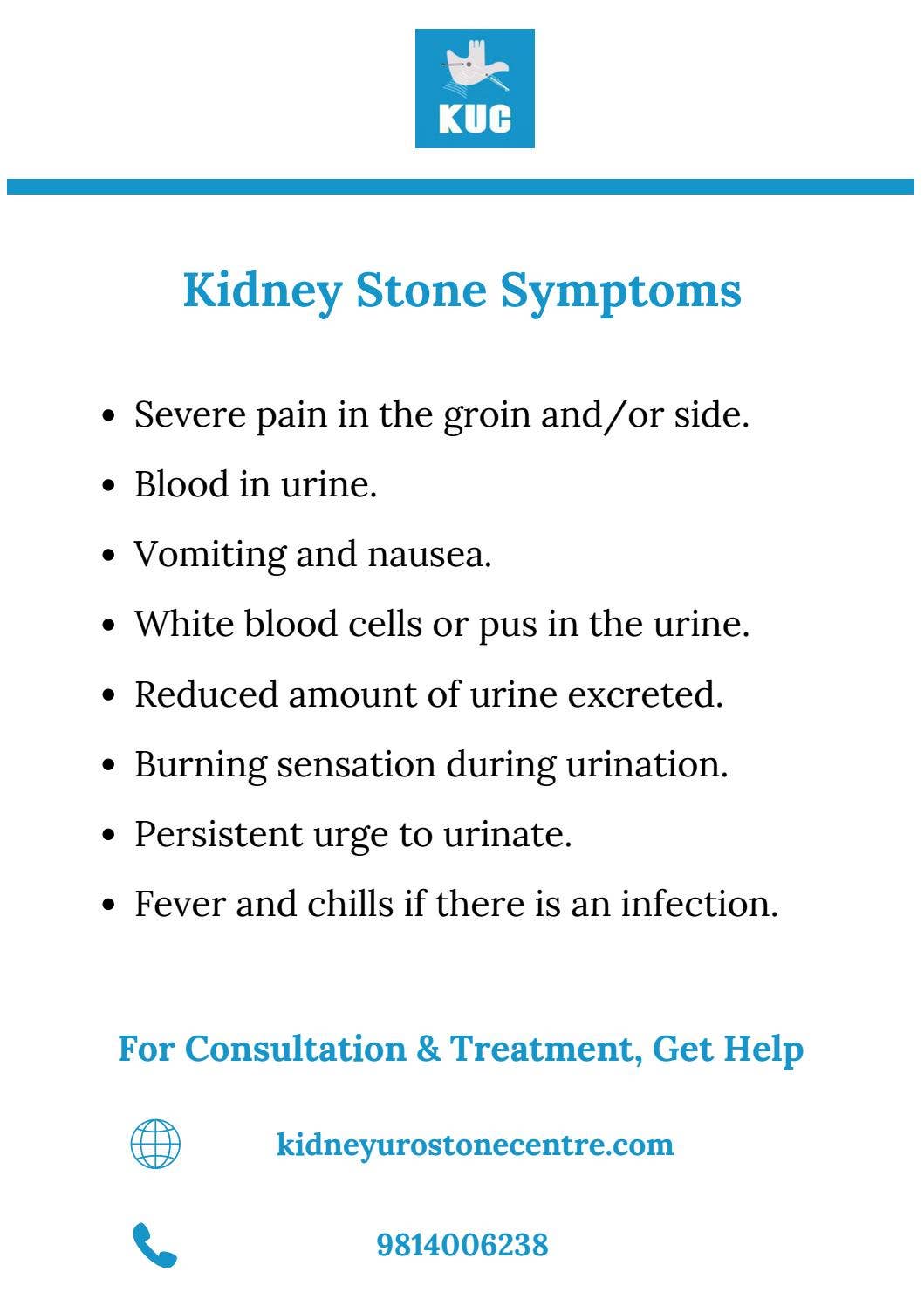 Signs and Symptoms of Kidney Stones | KUC by Kapoor's Kidney & Urostone ...