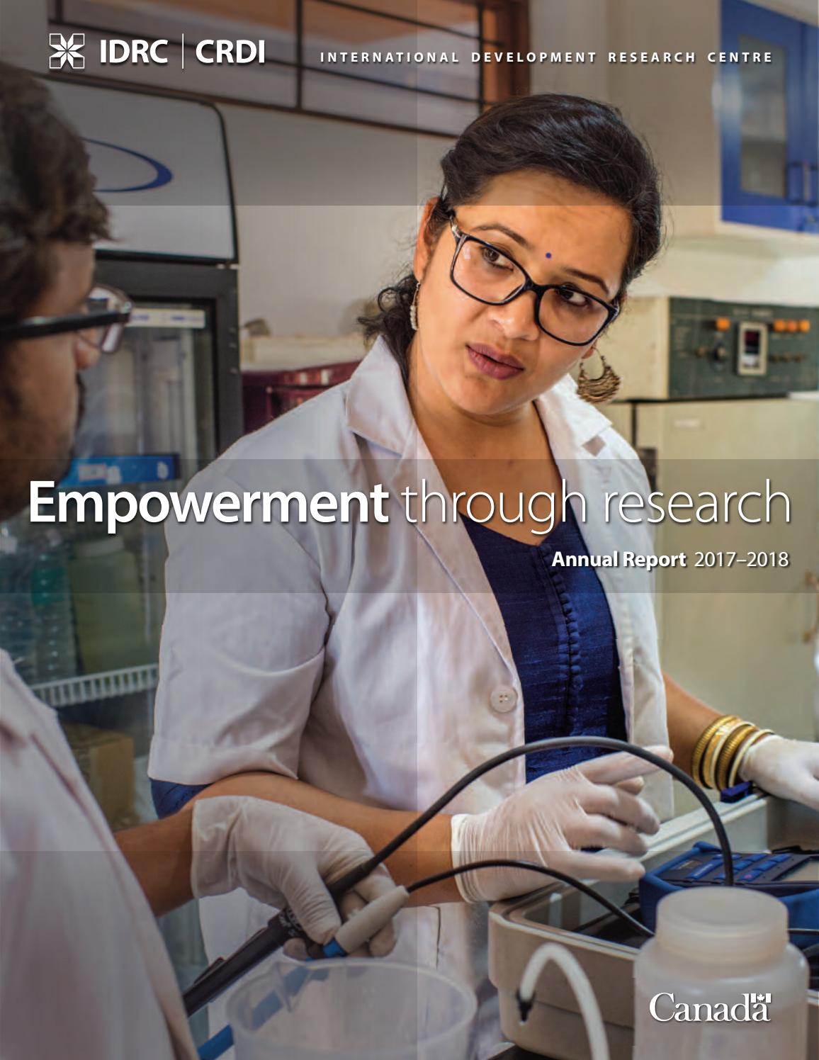 IDRC Annual Report 2017-2018: Empowerment through research by IDRC ...