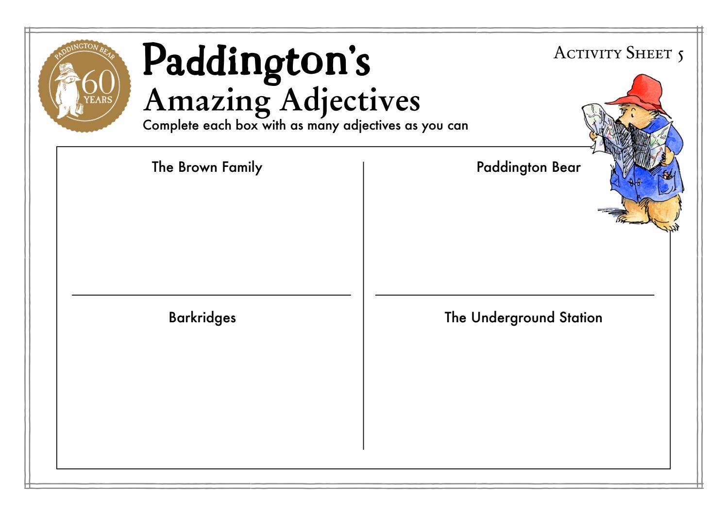 Paddington Resource Pack - School Activities and Lesson Plans by ...