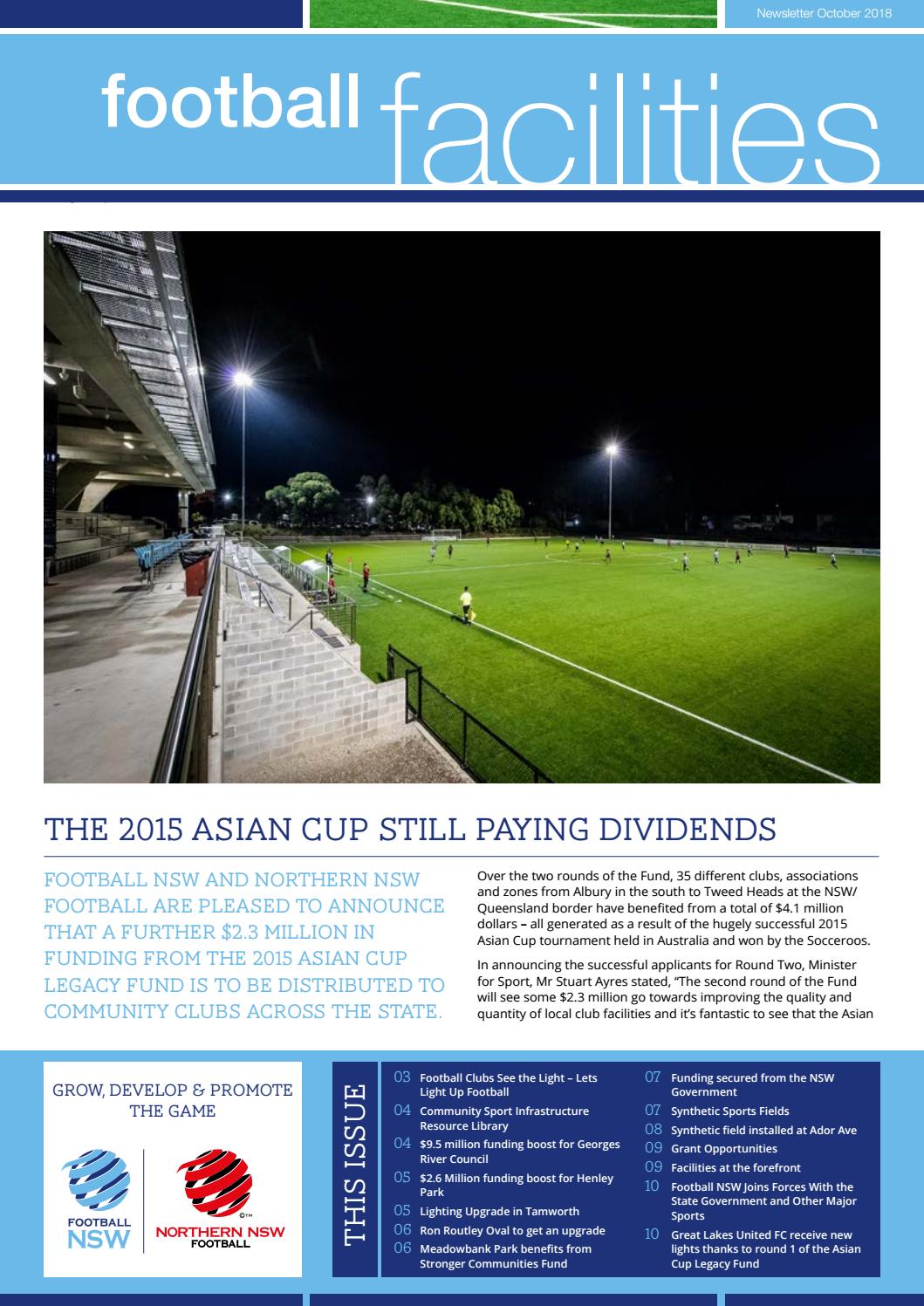 Facilities Newsletter 7 October 2018 by Football NSW - Issuu
