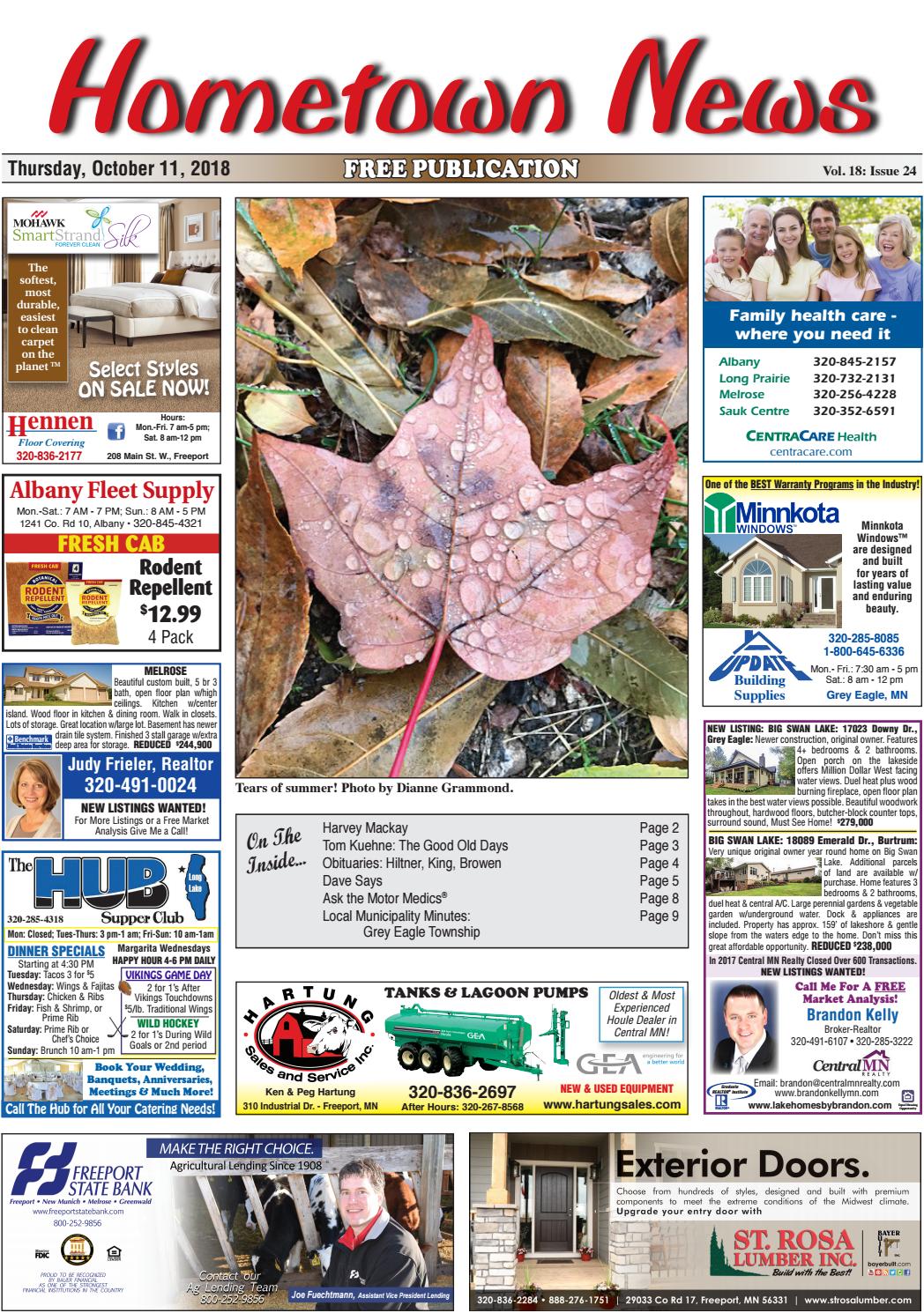 Hometown News October 11, 2018 by Hometown News - Issuu