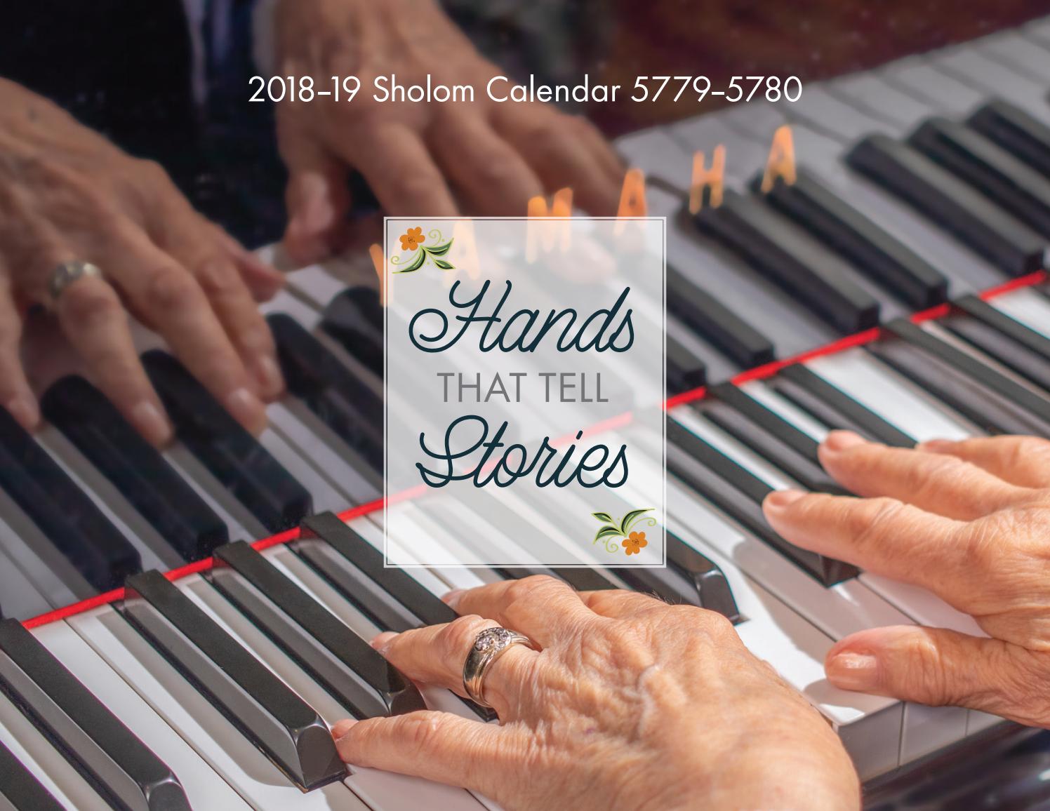 2018-19 | 5779-5780 Sholom Calendar (Jewish & Gregorian) by Sholom - Issuu