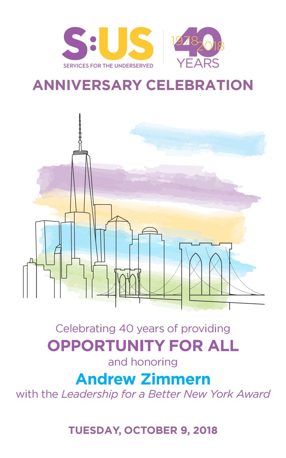 40th Anniversary Celebration Journal by sus463 - Issuu