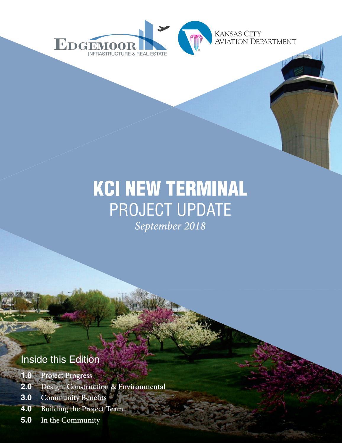 KCI New Terminal Project Update: September 2018 by Edgemoor Infrastructure & Real Estate - Issuu