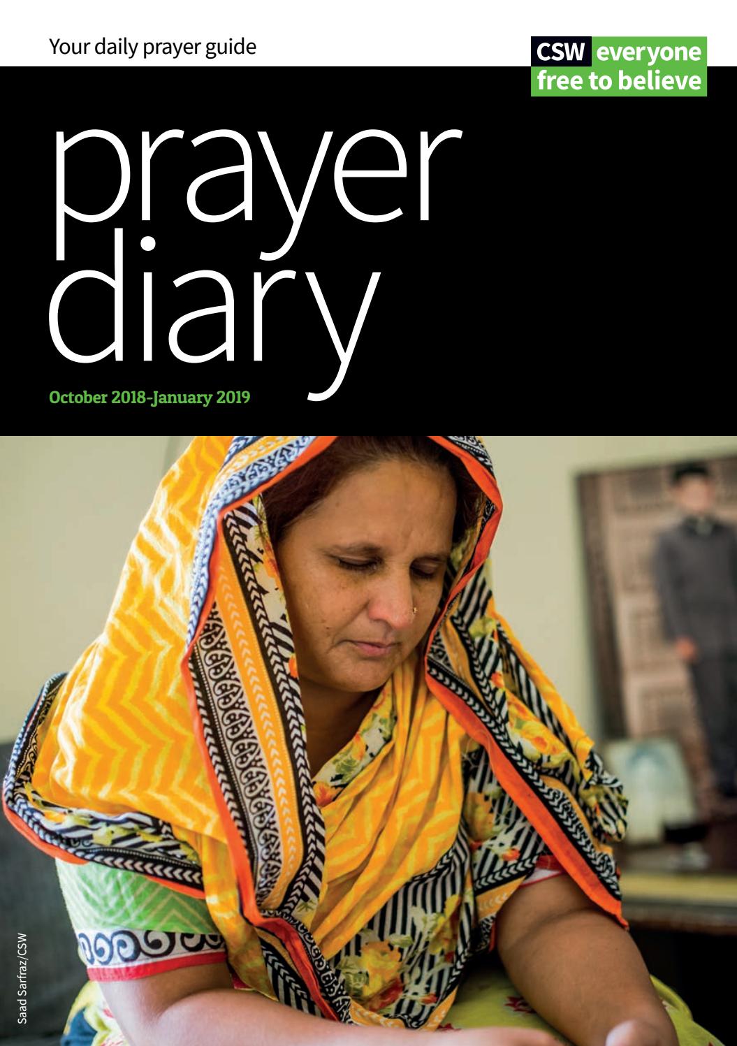 Prayer Diary: October 2018 - January 2019 by CSW UK - Issuu