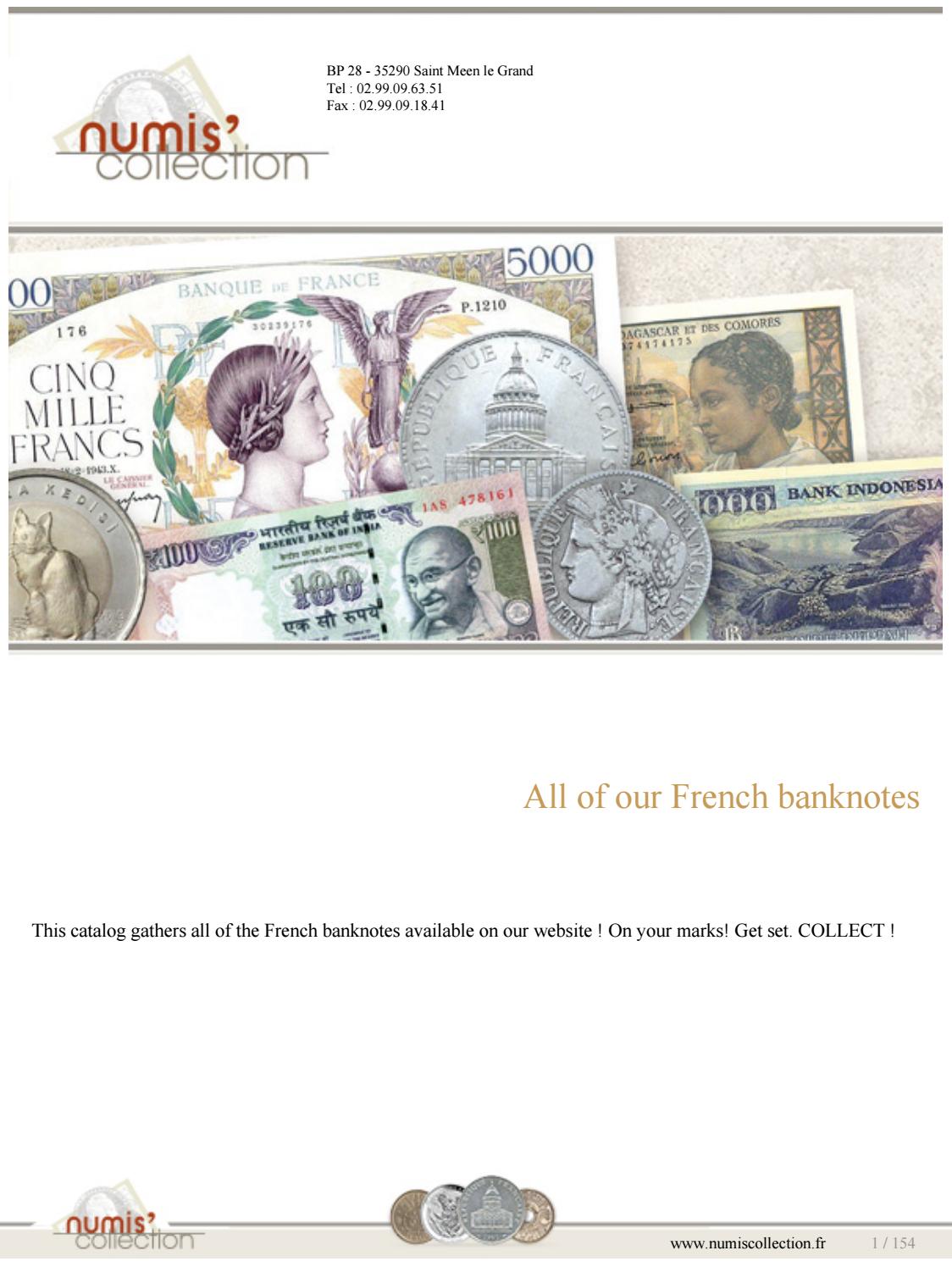 All of our French Banknotes by Numiscollection - Issuu