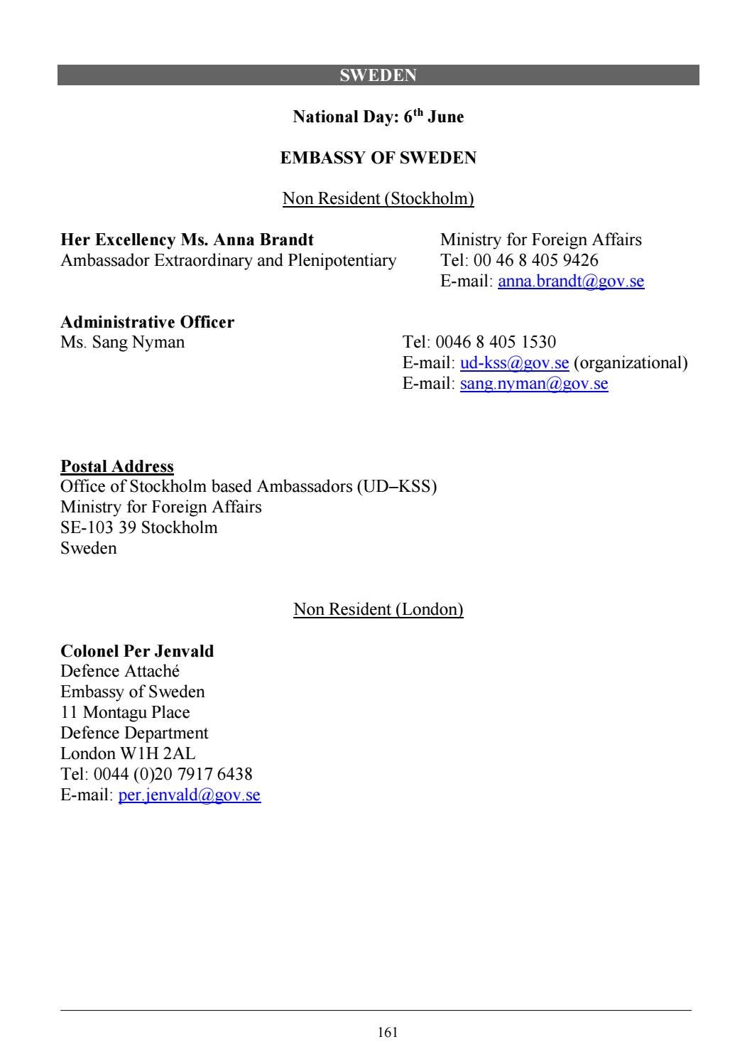 Diplomatic List by Department of Foreign Affairs - Issuu