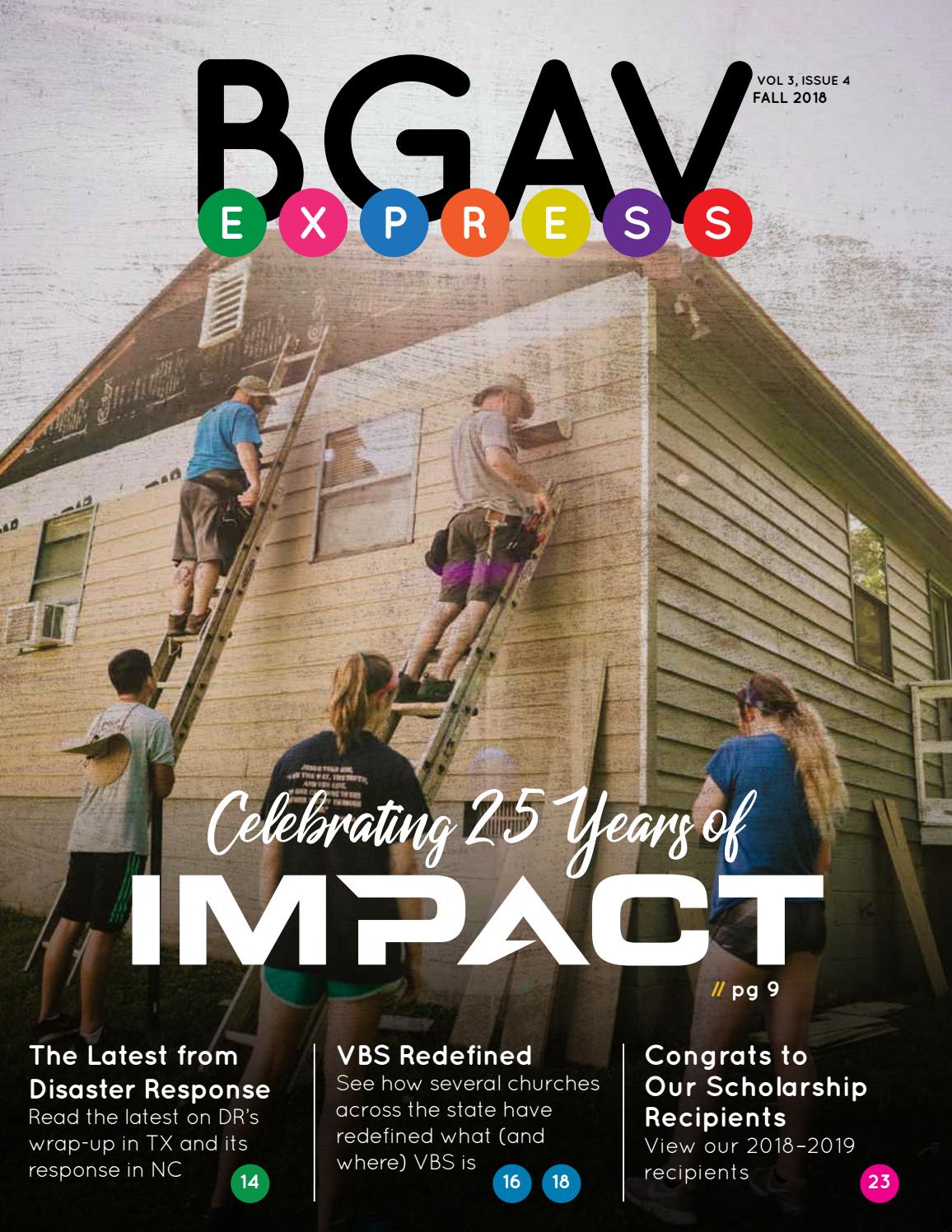 BGAV Express - Fall 2018 by Baptist General Association of Virginia - Issuu