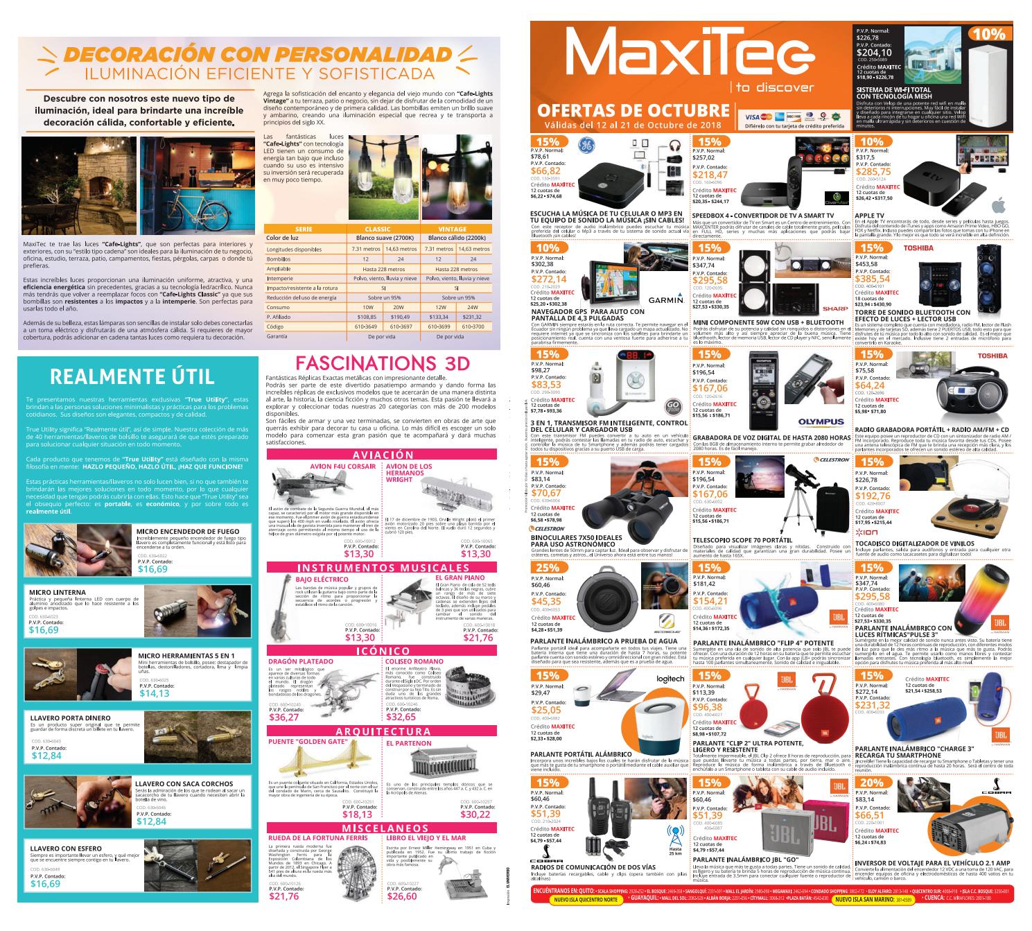 Maxitec Octubre 2018 by EL UNIVERSO - Issuu