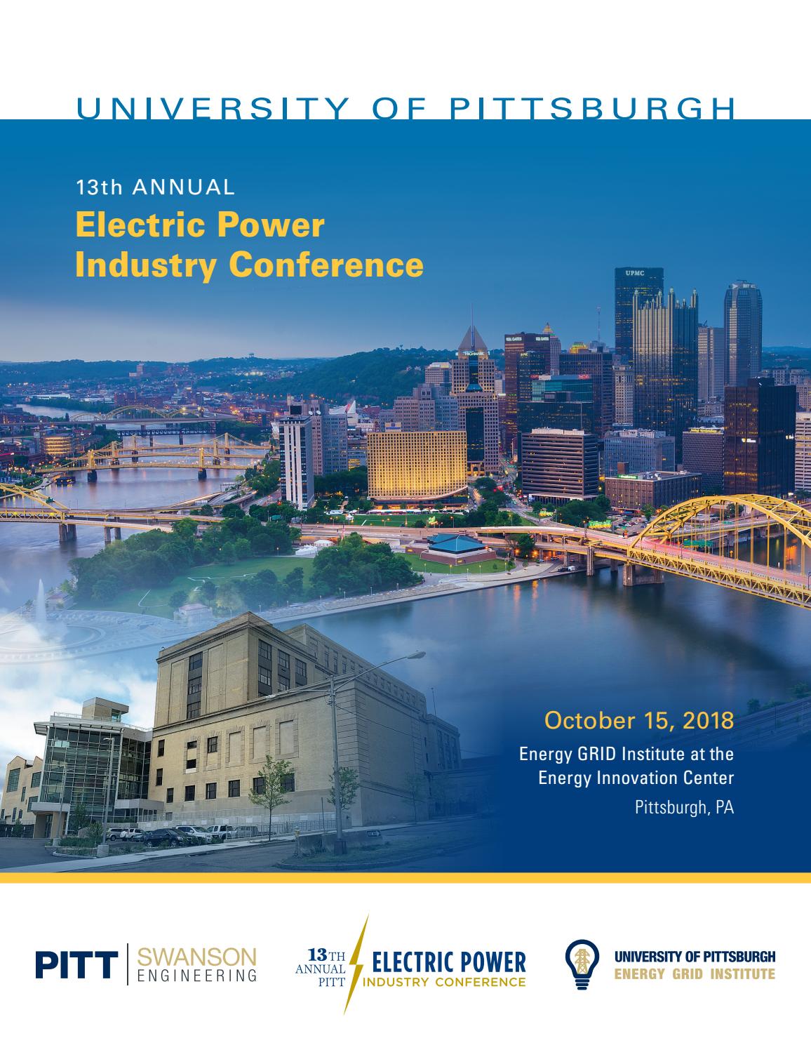 2018 Electric Power Industry Conference (EPIC) Program by PITT ...