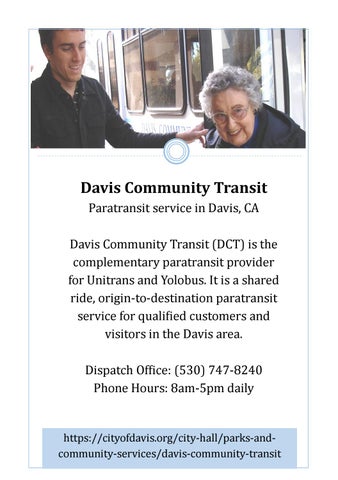 Davis Community Transit by cityofdavis - Issuu