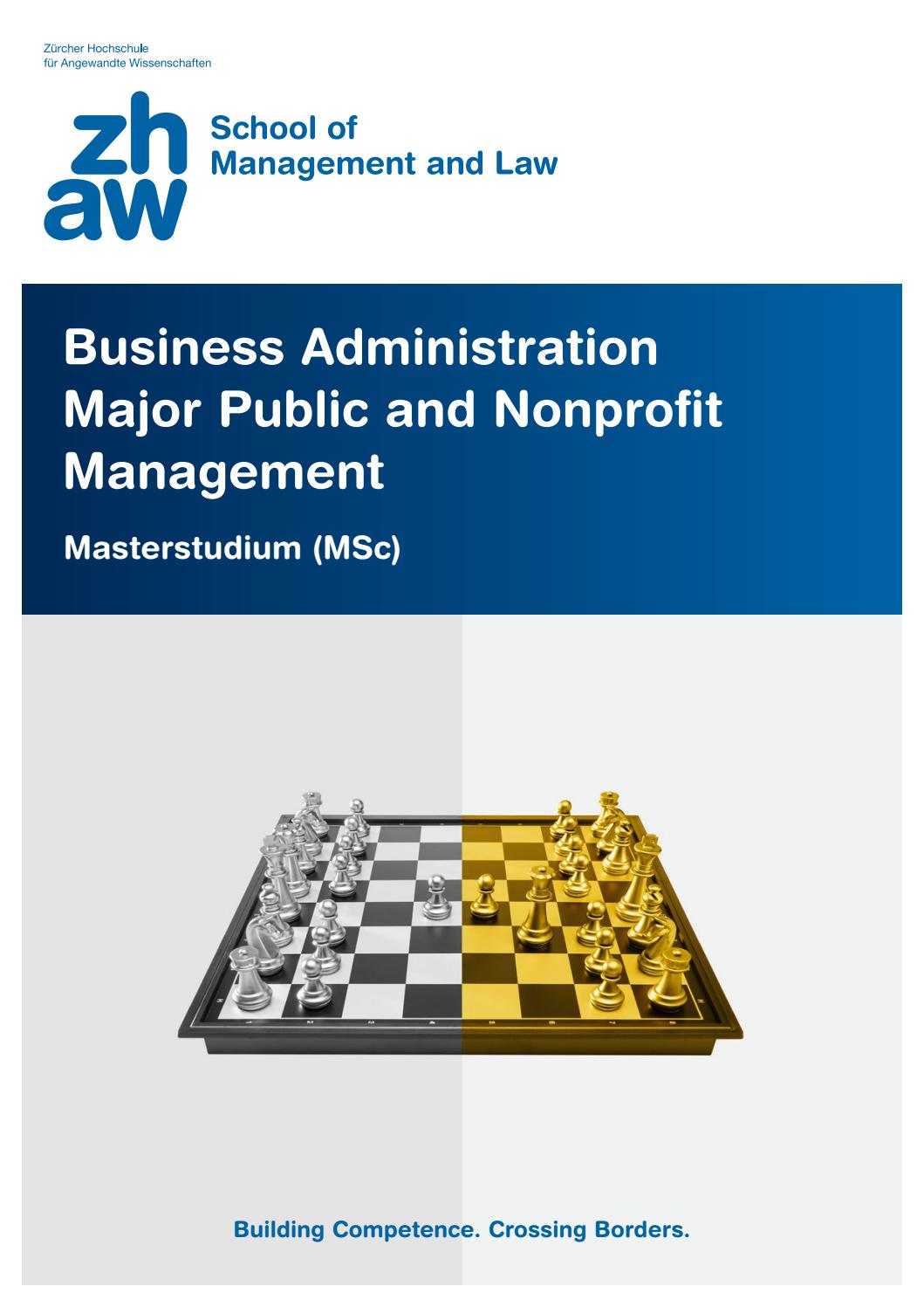 Master of Science in Business Administration - Public and Nonprofit ...