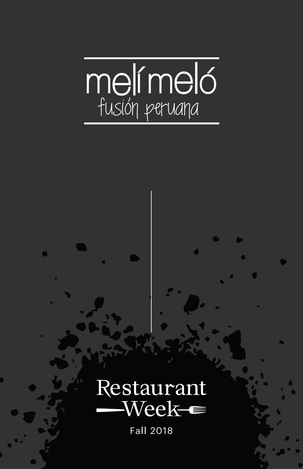 Menú Restaurant Week Fall 2018 Melí Meló by GuateDining - Issuu