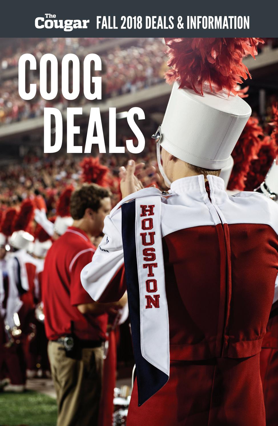 Coog Deals Fall 2018 by UH Center for Student Media - Issuu