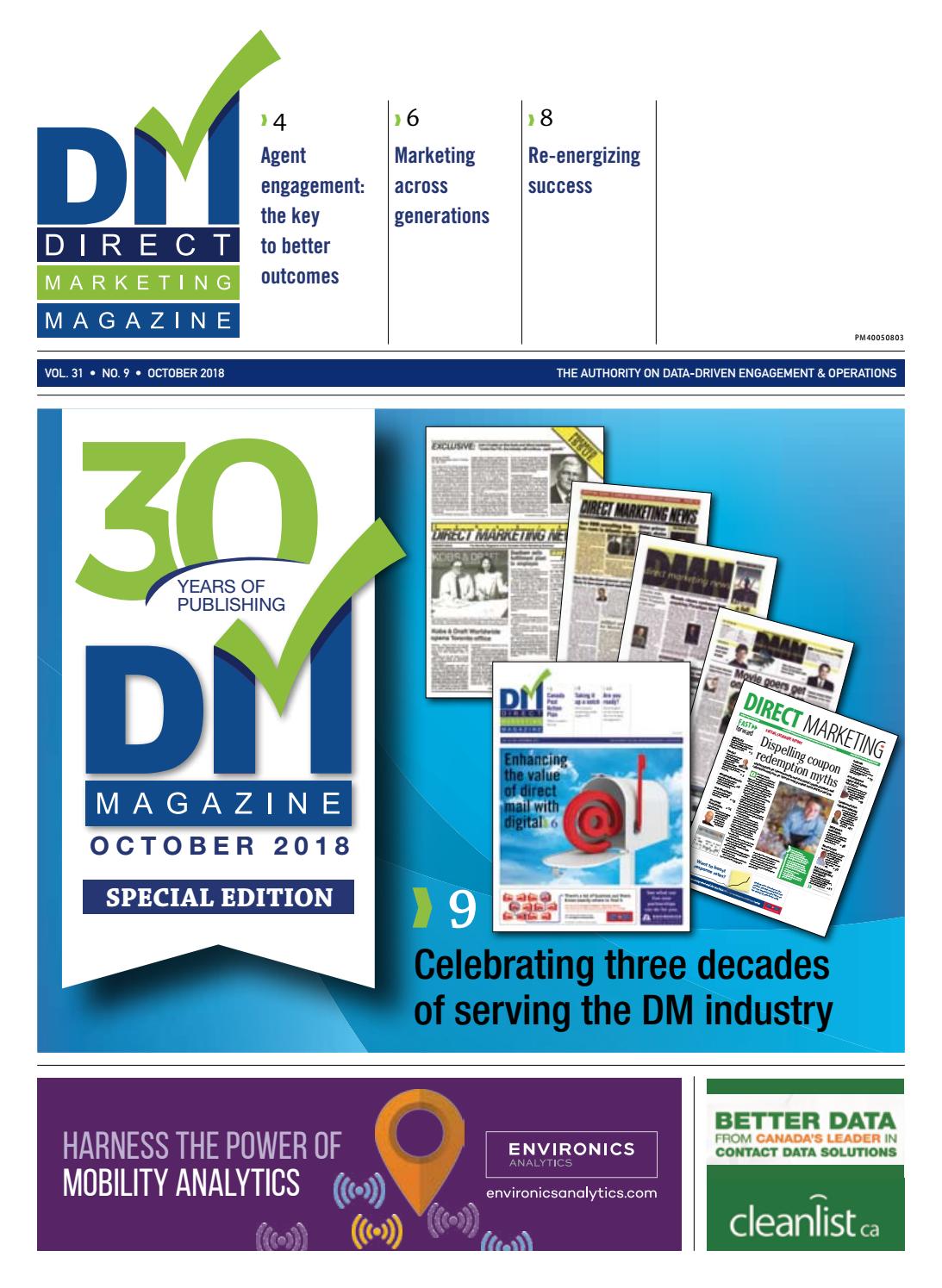 Direct Marketing Magazine October 2018 by Lloydmedia Inc - Issuu