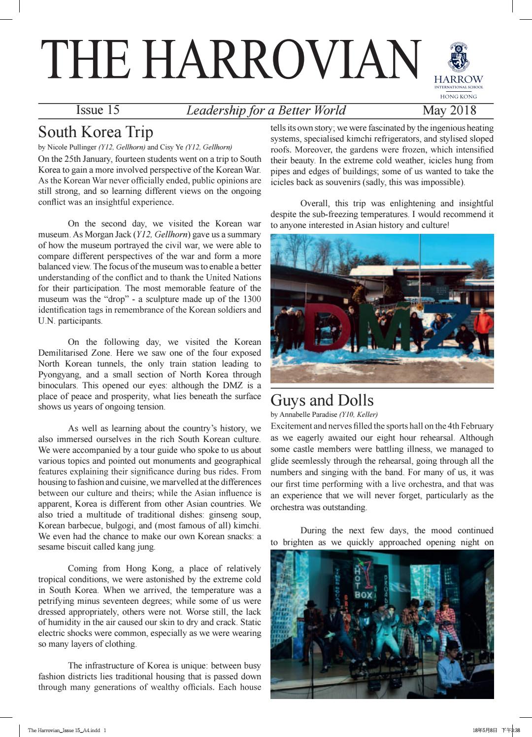 The Harrovian - Issue 15 by Harrow International School Hong Kong - Issuu