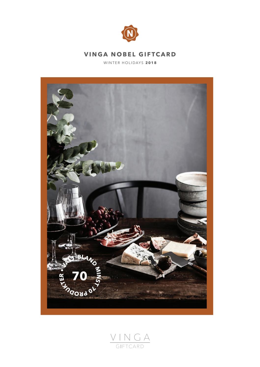 Vinga Sweden - Giftcard Nobel by Vinga - Issuu