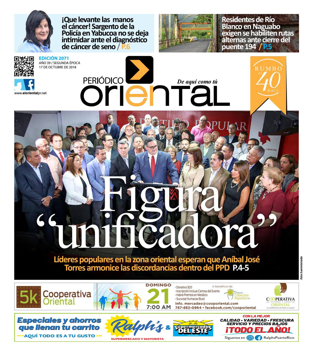 Periódico El Oriental | 17 de octubre de 2018 | EO 2071 by Periódico El Oriental - Issuu