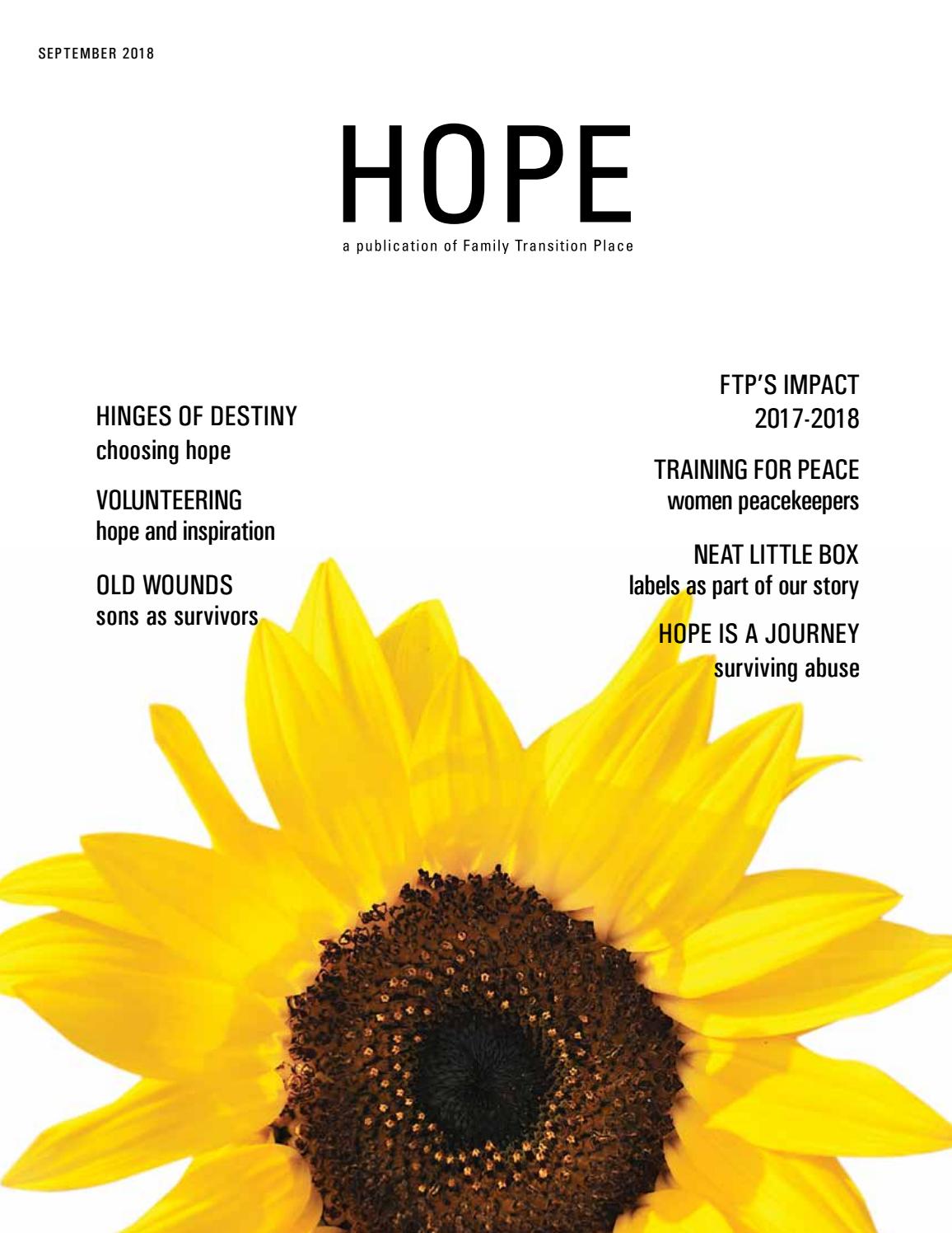 2018 HOPE Magazine by Family Transition Place - Issuu