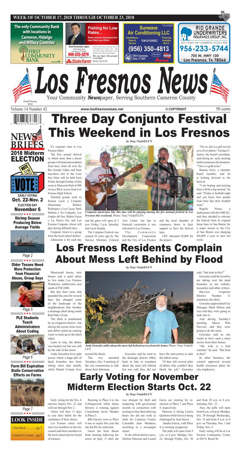 Los Fresnos News | October 17, 2018 by La Feria News - Issuu
