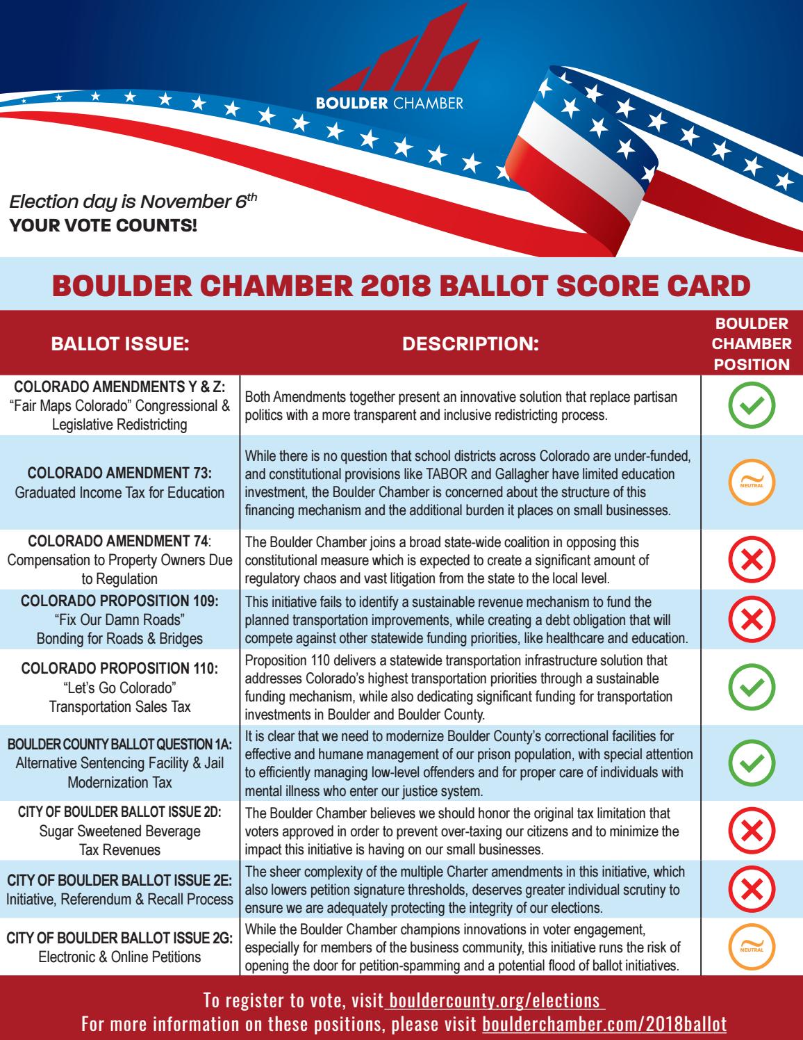 Boulder Chamber 2018 Ballot Score Card by boulderchamber - Issuu