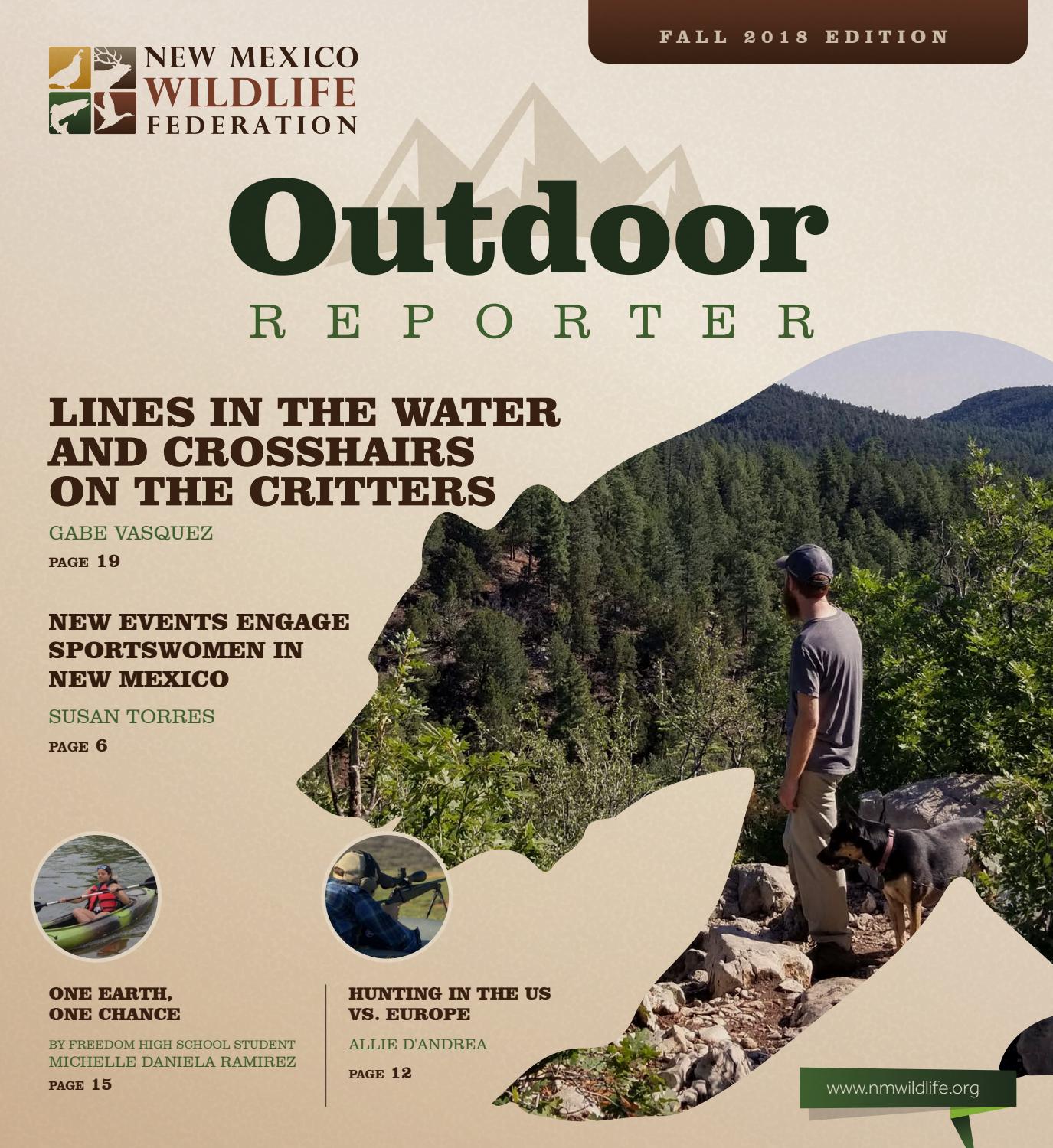 Outdoor Reporter: Fall 2018 Edition by New Mexico Wildlife Federation ...